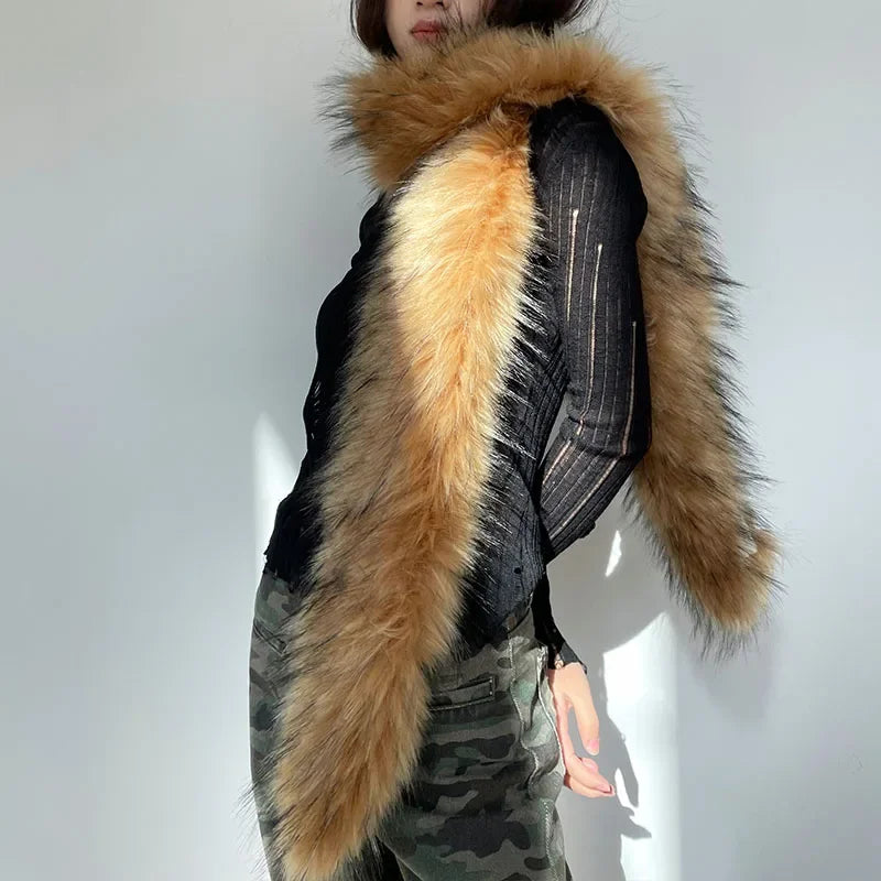 Dynasty Faux Fur Stole – Monte Browne
